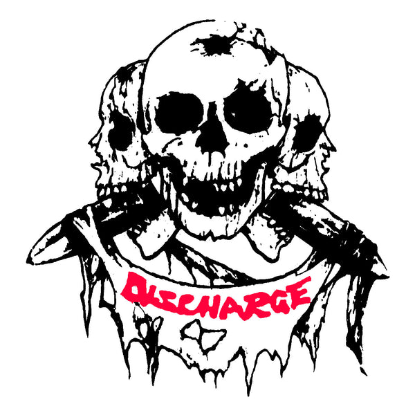 DISCHARGE SKULLS sticker – pnv distribution