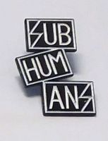SUBHUMANS LOGO ENAMEL BADGE – pnv distribution